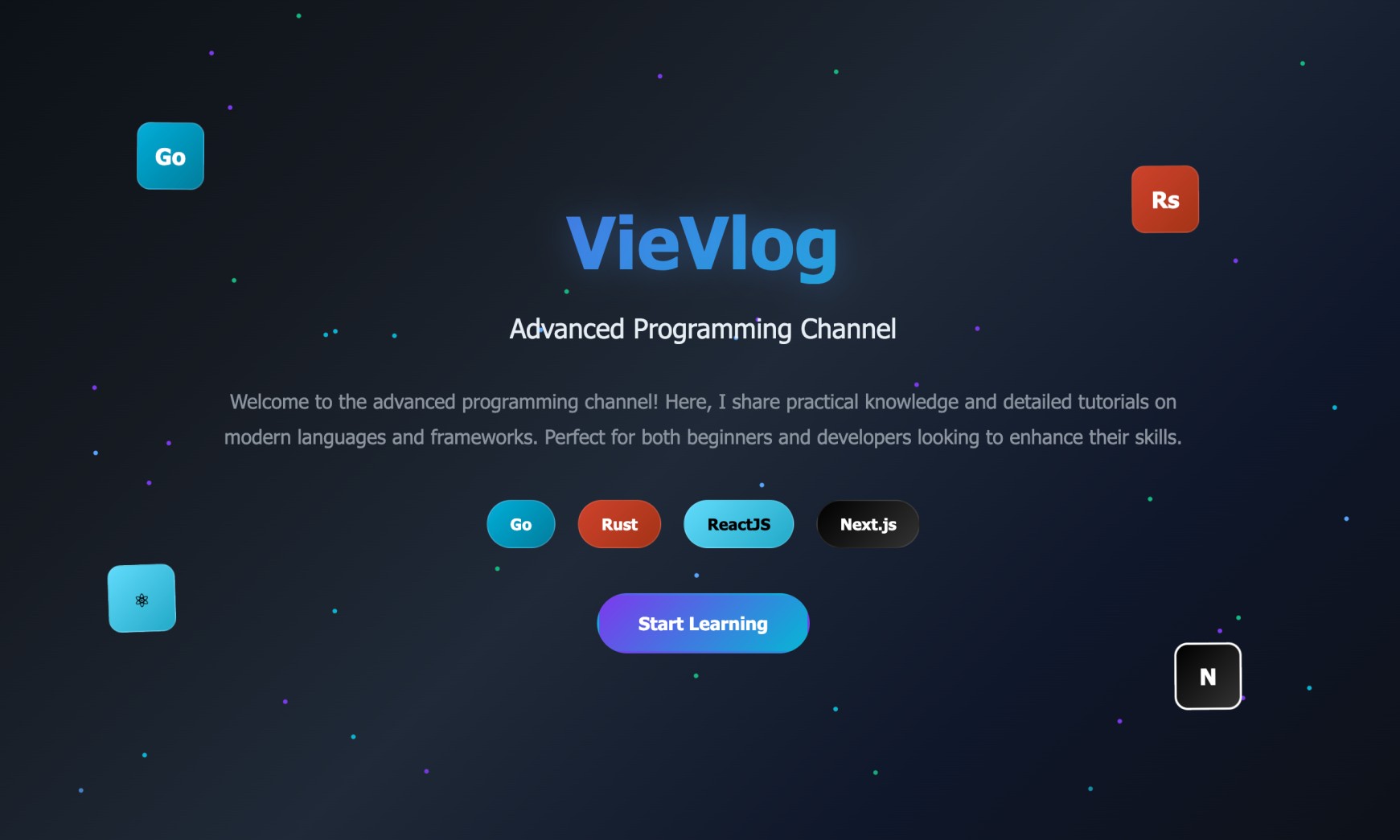 VieVlog - Advanced Programming Channel